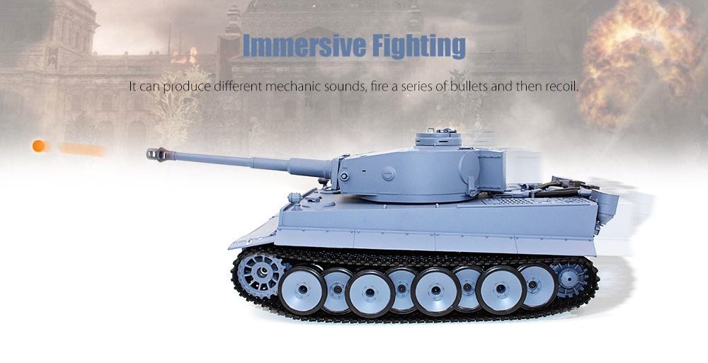 Plastic Tiger RC Tank Metal Upgrade Set For Henglong 1/16 German Tiger ...